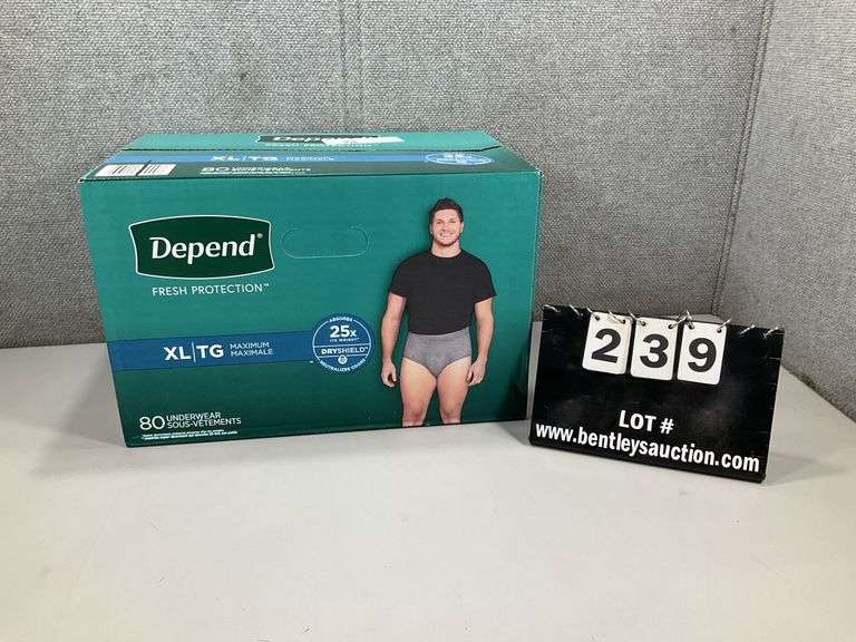 DEPEND FRESH PROTECTION, XL, MENS UNDERWEAR, 80CT. - Bentley ...