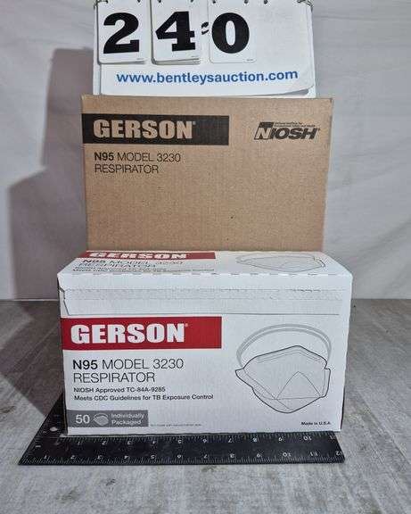BOX: GERSON N95 RESPIRATOR MASKS - Bentley & Associates, LLC