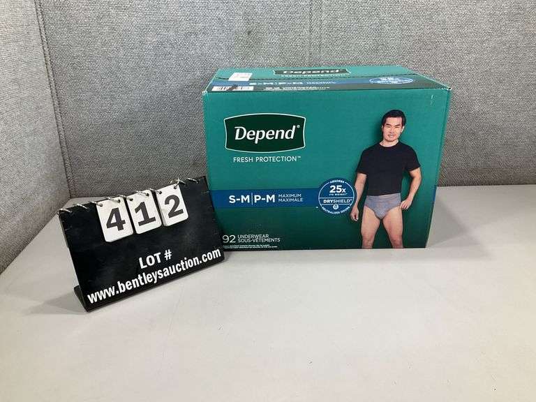 DEPEND FRESH PROTECTION MENS UNDERWEAR, S-M, 92 CT. - Bentley ...