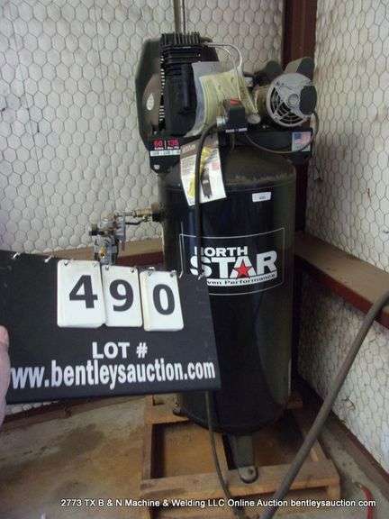 NORTH STAR 60 GALLON ELECTRIC AIR COMPRESSOR - 135 MAX PSI - Bentley ...