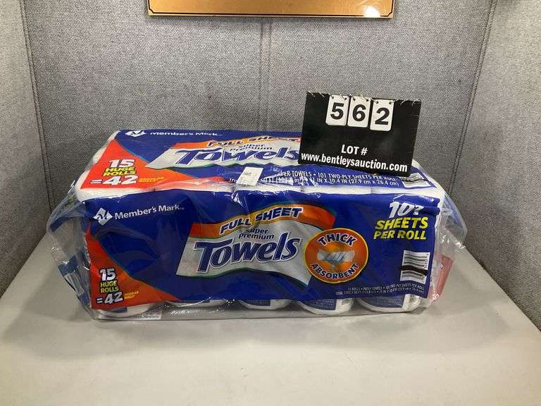 MM SUPER PREMIUM FULL SHEET PAPER TOWELS, 15 ROLLS, 101 SHEETS PER ROLL ...