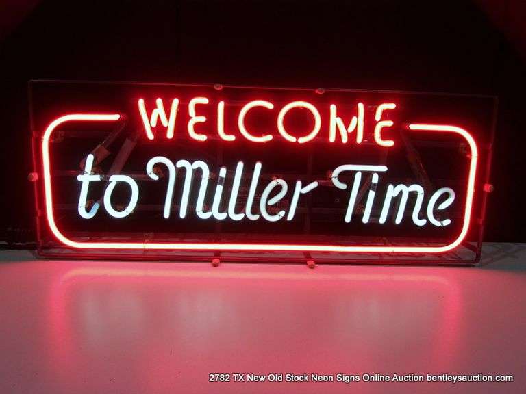 WELCOME TO MILLER TIME, 11" X 28" - Bentley & Associates, LLC