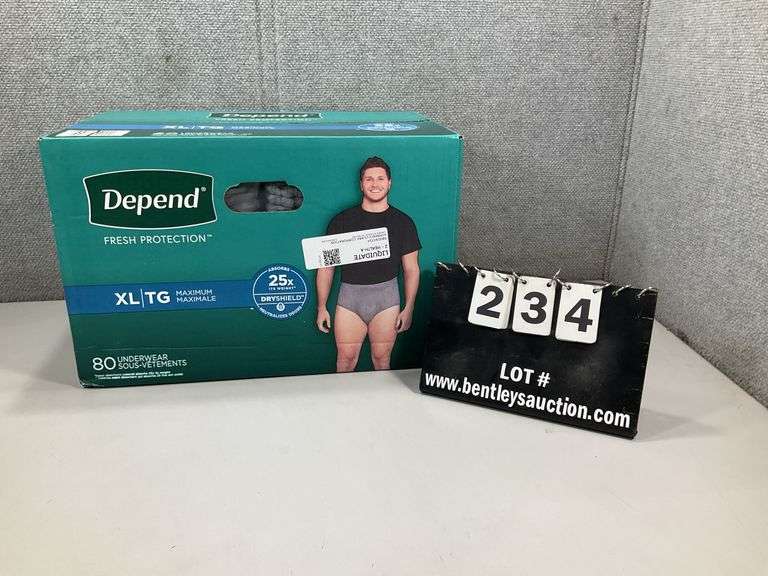 DEPEND FRESH PROTECTION, XL, MENS UNDERWEAR, 80CT. - Bentley ...
