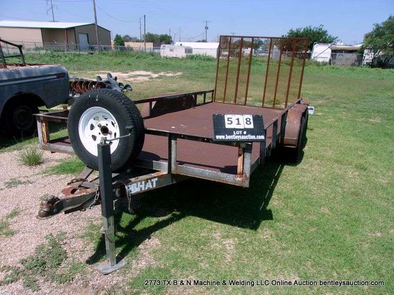 TOP HAT 16' UTILITY TRAILER - METAL DIAMOND PLATE OVER WOOD W/ CUSTOM ...