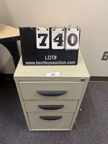 3-DRAWER SMALL METAL FILE CABINET - Bentley & Associates, LLC