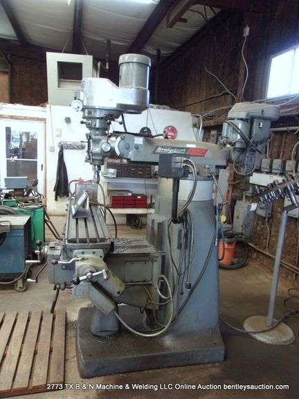 BRIDGEPORT KNEE MILL, S/N: J232966-2 SERIES II SPECIAL W/ 6" RISER, 48 ...