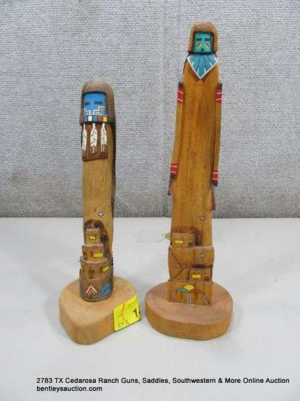 1-"HANO-MANA" KACHINA DOLL, CARVED WOOD BY FD ARAGON, ACOMA, NM, 1 ...