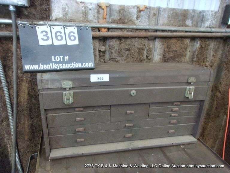 LOT: KENNEDY TOP TOOL BOX, 8 DRAWERS - Bentley & Associates, LLC