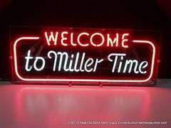 WELCOME TO MILLER TIME, 11" X 28" - Bentley & Associates, LLC