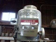 BRIDGEPORT KNEE MILL, S/N: J232966-2 SERIES II SPECIAL W/ 6" RISER, 48 ...