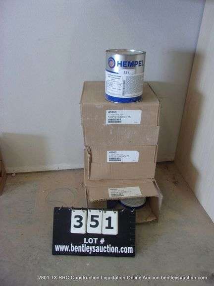 LOT: HAMPEL ACRYLITHANE HS2 BASE, CVX SILVER SPARKLE - GALLON SIZE ...