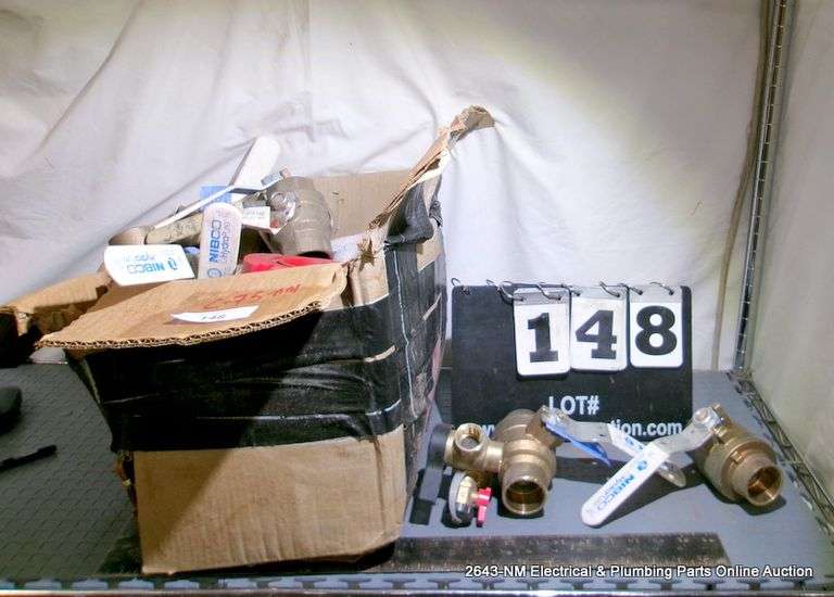 BOX: ASSORTED SIZED - NIBCO HYDRA PURE LEAD FREE BRONZE BALL VALVES ...