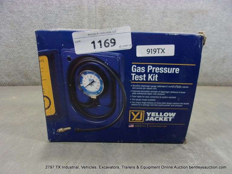 YELLOW JACKET GAS PRESSURE GAUGE - Bentley & Associates, LLC