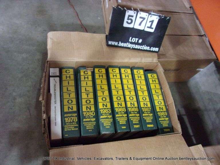 BOX: ASSORTED CHILTON AUTOMOTIVE SERVICE BOOKS - Bentley & Associates, LLC