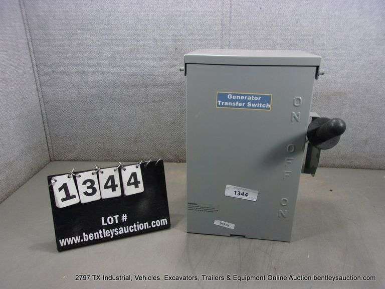 NEW GREY ELECTRICAL GENERATOR TRANSFER SWITCH - Bentley & Associates, LLC
