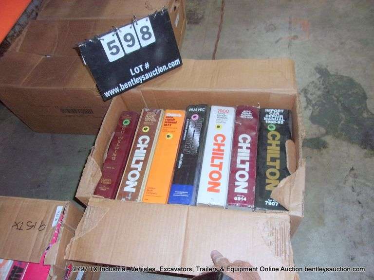 BOX: ASSORTED CHILTON MECHANICS SERVICE MANUALS - Bentley & Associates, LLC