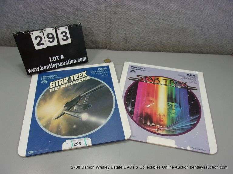 LOT 2 RCA SELECTA VISION VIDEO DISCS: STAR TREK THE MENEGERIE, STAR ...