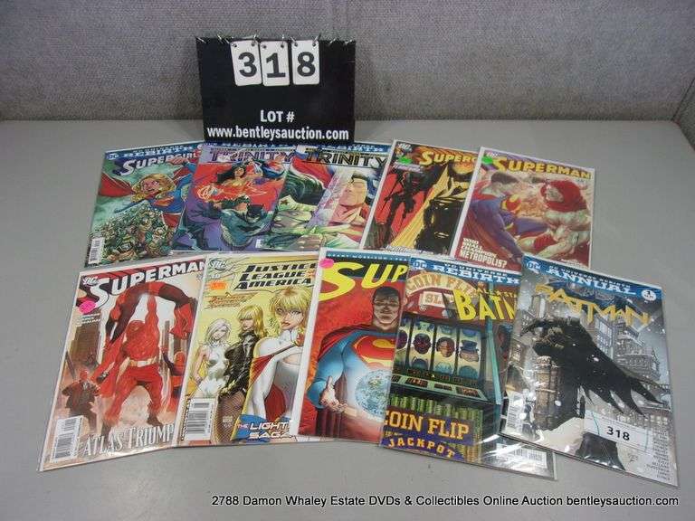 LOT 10 D.C. COMICS: DC UNIVERSE REBIRTH BATMAN #1/ DC ALL STAR SUPERMAN ...