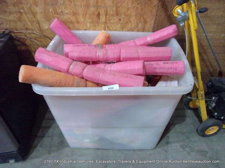 WHITE POLY STORAGE TOTE - FISHING FLOAT LINES & LED REPLACEMENT TAIL ...