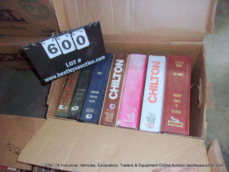 BOX: ASSORTED CHILTON MECHANICS SERVICE MANUALS - Bentley & Associates, LLC