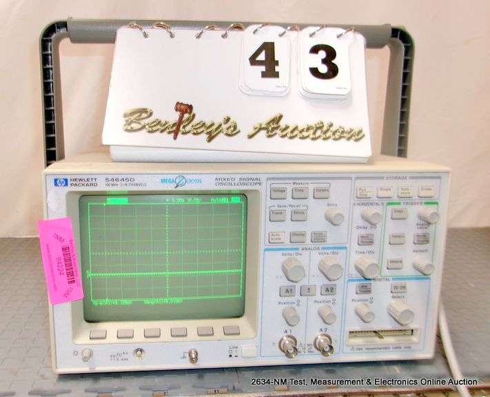 HP 54645D MEGA ZOOM MIXED SIGNAL OSCILLOSCOPE 100MHZ - Bentley ...