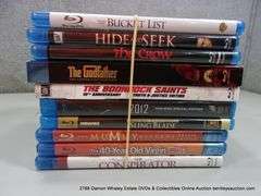 LOT 10 ASSORTED BLU-RAY DVDS: THE BUCKET LIST, HIDE & SEEK, THE GODFATHER - 3-FILM COLLECTION ...