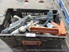 RIDGID CRATE W/ ASSORTED CAULKING GUNS, CAULKING TUBES - Bentley ...