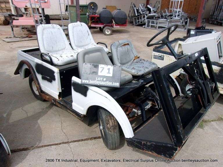 TEXTRON CUSHMAN 4-SEAT ELECTRIC WAREHOUSE / PLANT VEHICLE - Bentley ...