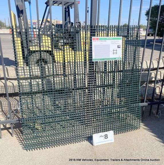 2025 5' X 5.6' POWDER COATING-GREEN WIRE MESH MODEL: K1715, S/N ...