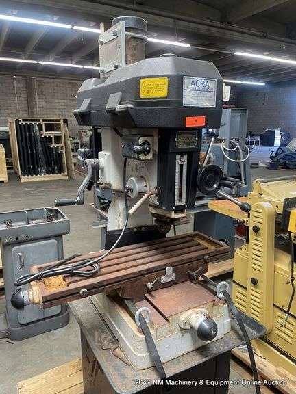 ACRA RF 30B1 MILLING & DRILLING MACHINE 110 VOLT - Bentley & Associates ...