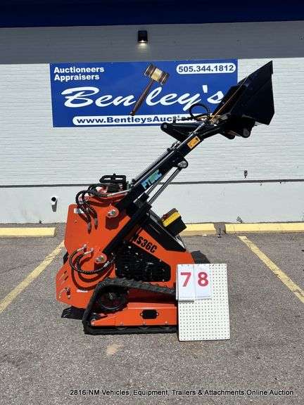 MMS SKID STEER LOADER MODEL: MS36C, S/N: 360CJ2507120, ELECTRIC START ...