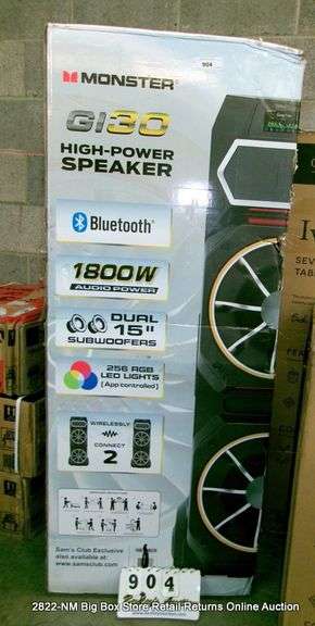 MONSTER GI30 HIGH POWER SPEAKER - Bentley & Associates, LLC