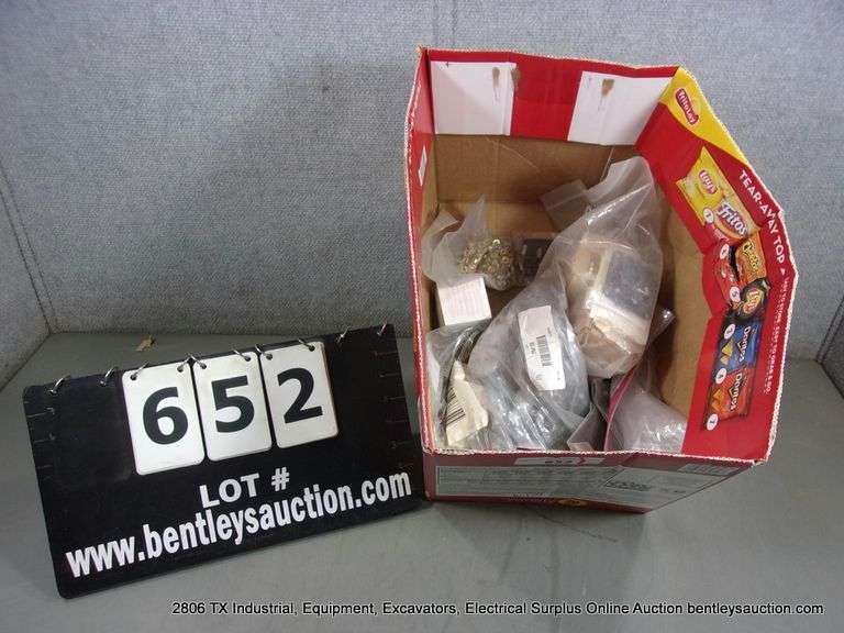 BOX: ASSORTED CAPS, SCREWS, ANCHORS - Bentley & Associates, LLC