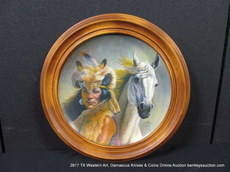 1980 VAGUE SHADOW'S COLLECTOR'S PLATE: "CHIEF CRAZY HORSE" BY GREGORY ...