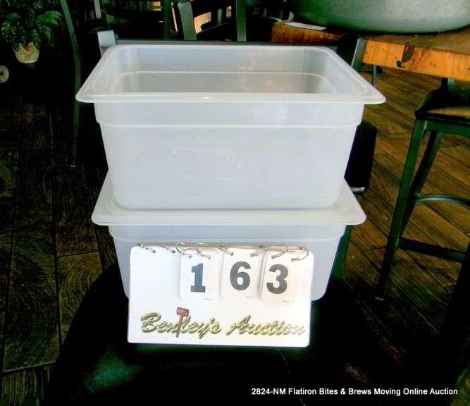 2 - PLASTIC STORAGE CONTAINERS, 2 X MONEY - Bentley & Associates, LLC