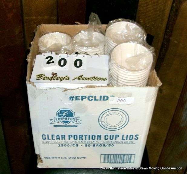 BOX OF PLASTIC CUPS - Bentley & Associates, LLC