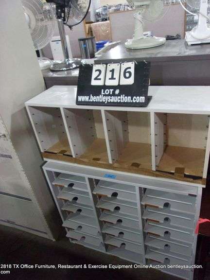 LOT: (2) SMALL MULTI-BIN ORGANIZERS/MAILBOXES - Bentley & Associates, LLC