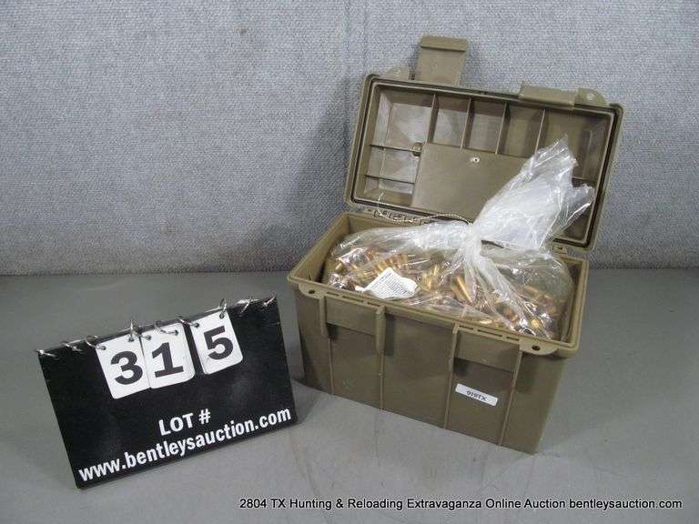 PLASTIC AMMO BOX: 223 PLINKERY AMMUNITION - QTY UNKNOWN - Bentley ...