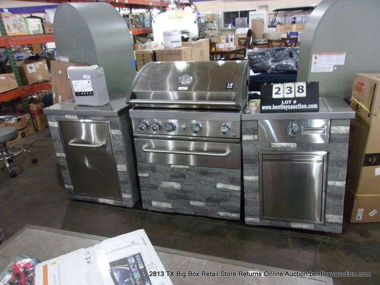 MM NORTHERN SLATE 5 BURNER PROPANE GAS ISLAND GRILL - USED - Bentley ...