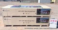 2025 42' X 30' METAL STORAGE SHED MODEL: K4230G, S/N: KJ25015104 ...