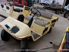 TEXTRON CUSHMAN 2-SEAT ELECTRIC WAREHOUSE / PLANT VEHICLE - Bentley ...