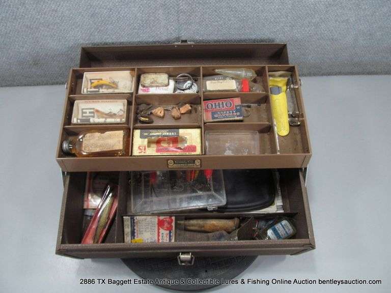 KENNEDY TACKLE BOX W/ ASSORTED TACKLE & LURES - Bentley & Associates, LLC