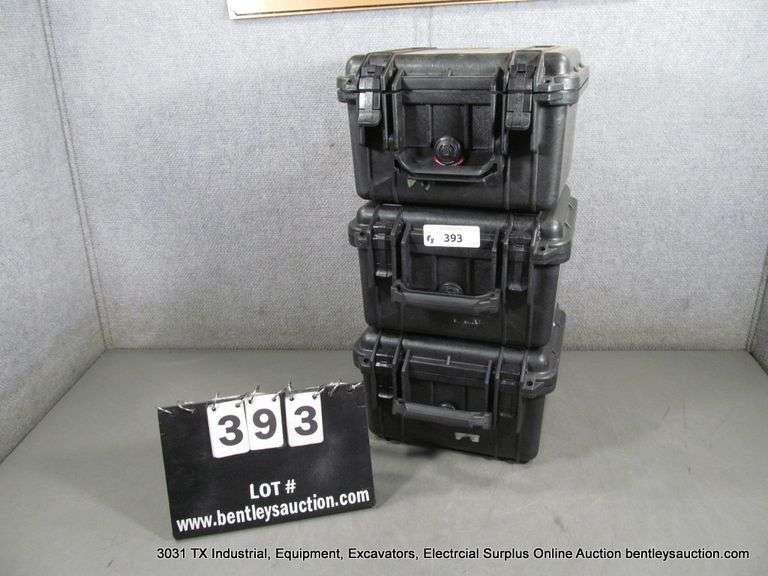 3 - PELICAN 1300 CASES, BLACK POLY - 3 X MONEY - Bentley & Associates, LLC