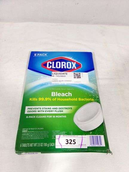 6-PACK CLOROX BLEACH TOILET TABLETS - Bentley & Associates, LLC