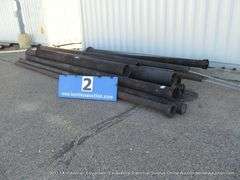 LOT: BLACK CAST IRON UNDERGROUND PIPE - MIXED SIZES & LENGTHS, 25 ...