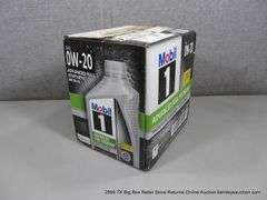 BOX: MOBIL 1 ADVANCED FUEL ECONOMY MOTOR OIL, OW-40, 6-1QT BOTTLES ...