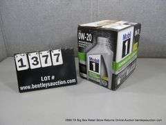 BOX: MOBIL 1 ADVANCED FUEL ECONOMY MOTOR OIL, OW-40, 6-1QT BOTTLES ...