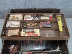 KENNEDY TACKLE BOX W/ ASSORTED TACKLE & LURES - Bentley & Associates, LLC