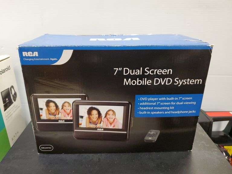 RCA 7" dual screen mobile DVD system - Bid-Assets Online Auctions