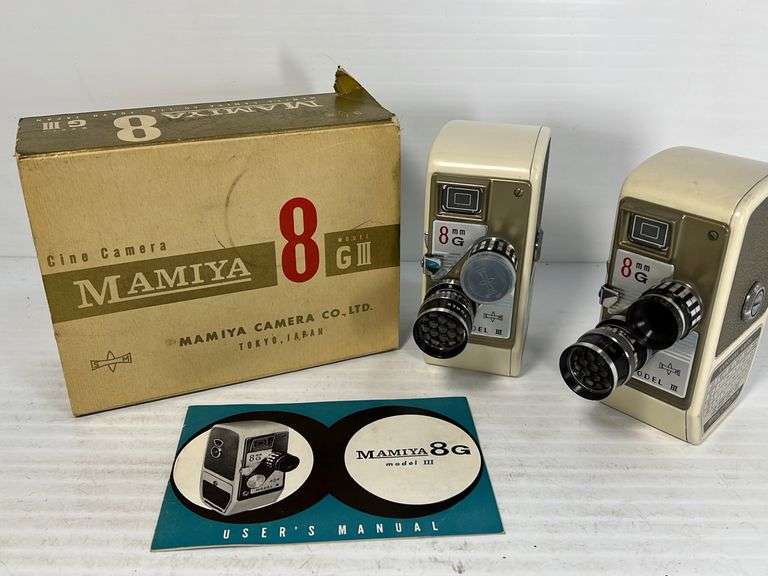 Two Mamiya 8 Movie Cameras - Bid-Assets Online Auctions